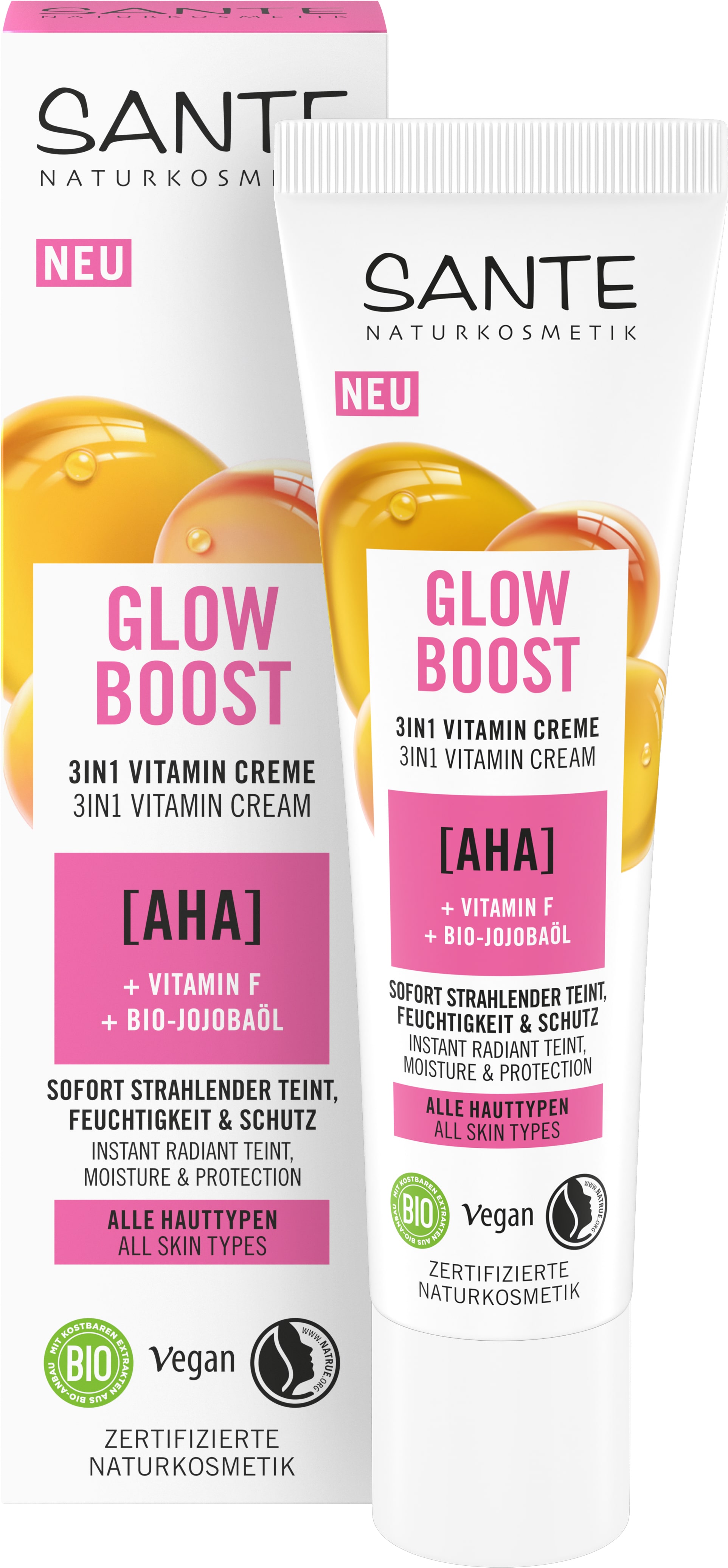 Glow Boost 3IN1 Vitamin Creme | SANTE Naturkosmetik