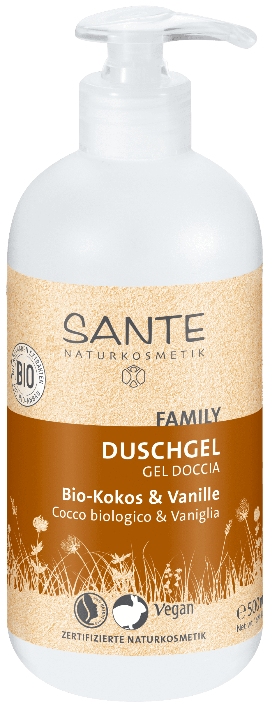 Duschgel Bio-Kokos & Vanille | SANTE Naturkosmetik